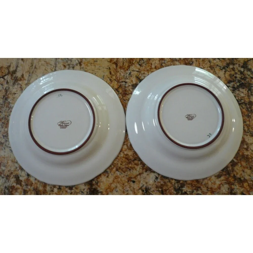Herend | Dining | Herend Bouquet Village Pottery Set S 2 Large Rim Soup ...
